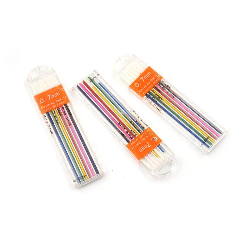 3 Boxes 0.7mm Colored Mechanical Pencil Refill Lead Erasable Student ...