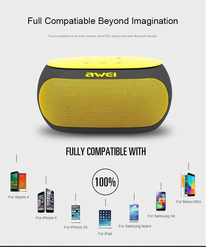 Awei Y200 Portable HiFi Wireless Bluetooth Speaker - Gadgetoo.Com.bd