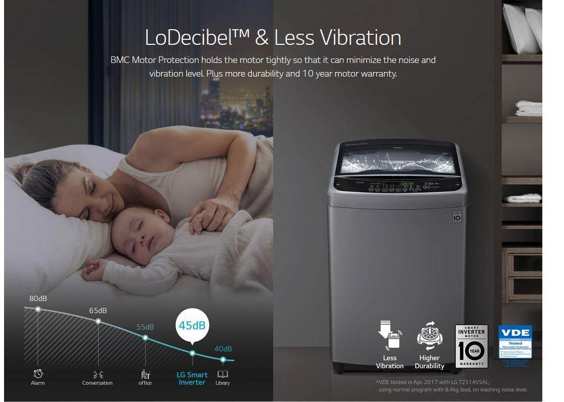 LG 9kg Smart Inverter Top Load Washer T2109VS2M - 1NOWmy Digimate: Best ...