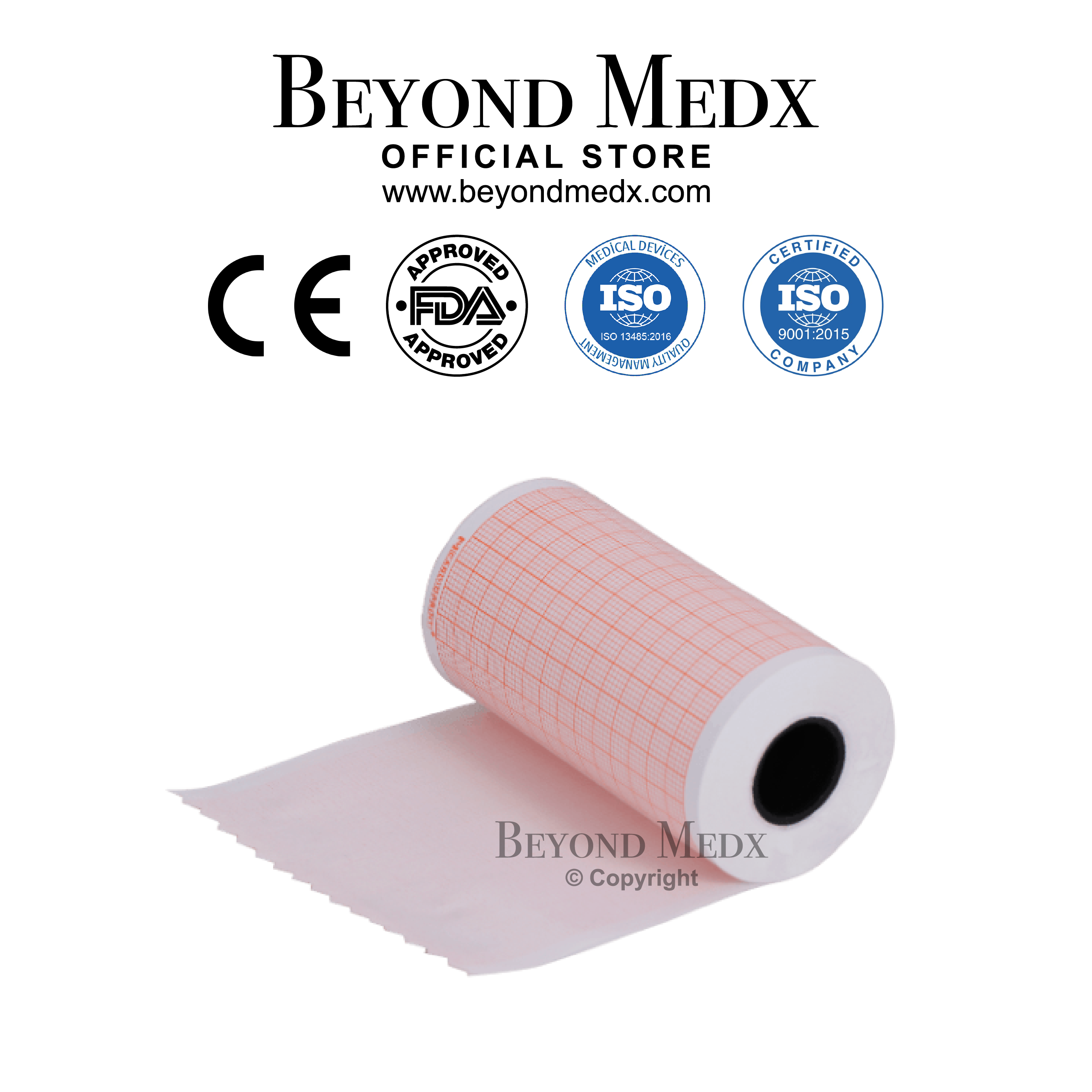 Contec 80a Ecg Chart Paper 50mm X 20m - 10 Rolls Price Contec 80A ECG ...