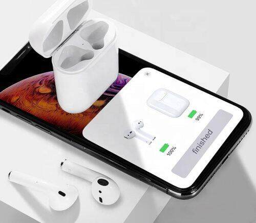 Buy White Wireless Bluetooth Earphone Headset - Full Set with Bo