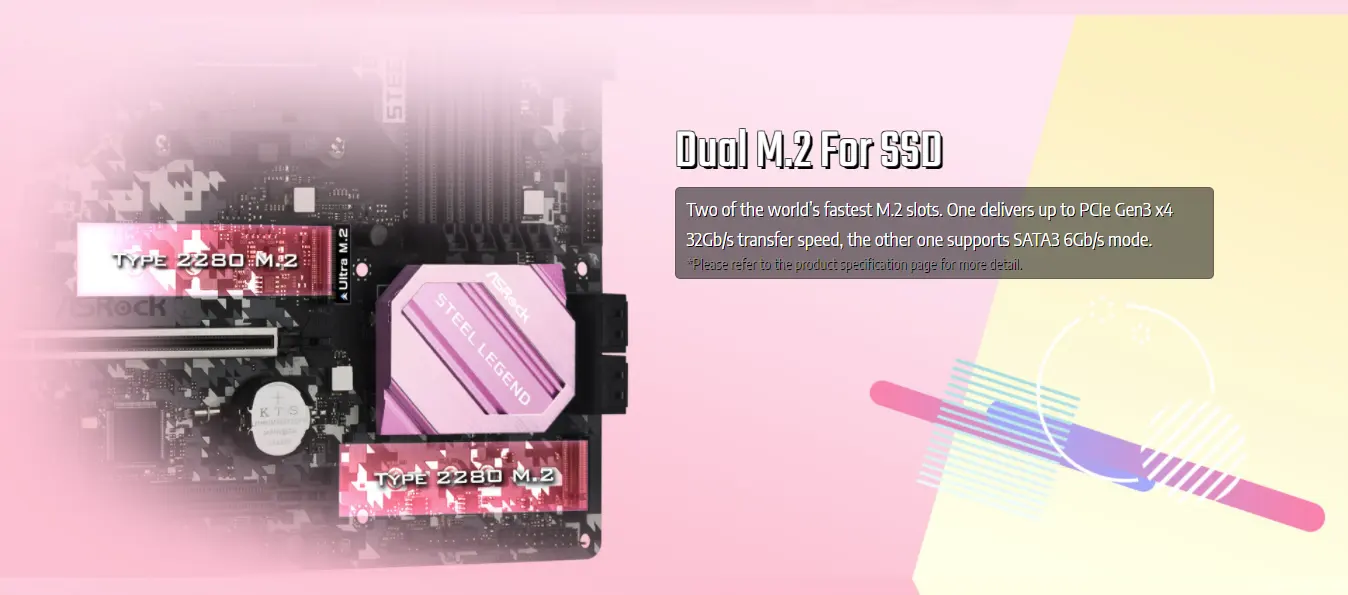 ph&co | PC Depot. ASROCK AMD B450 MOTHERBOARD MAINBOARD PINK B450M ...