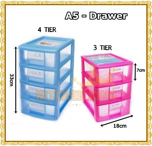Shop Max A4 Size Drawer 3 Tier online - Sep 2024 | Lazada.com.my