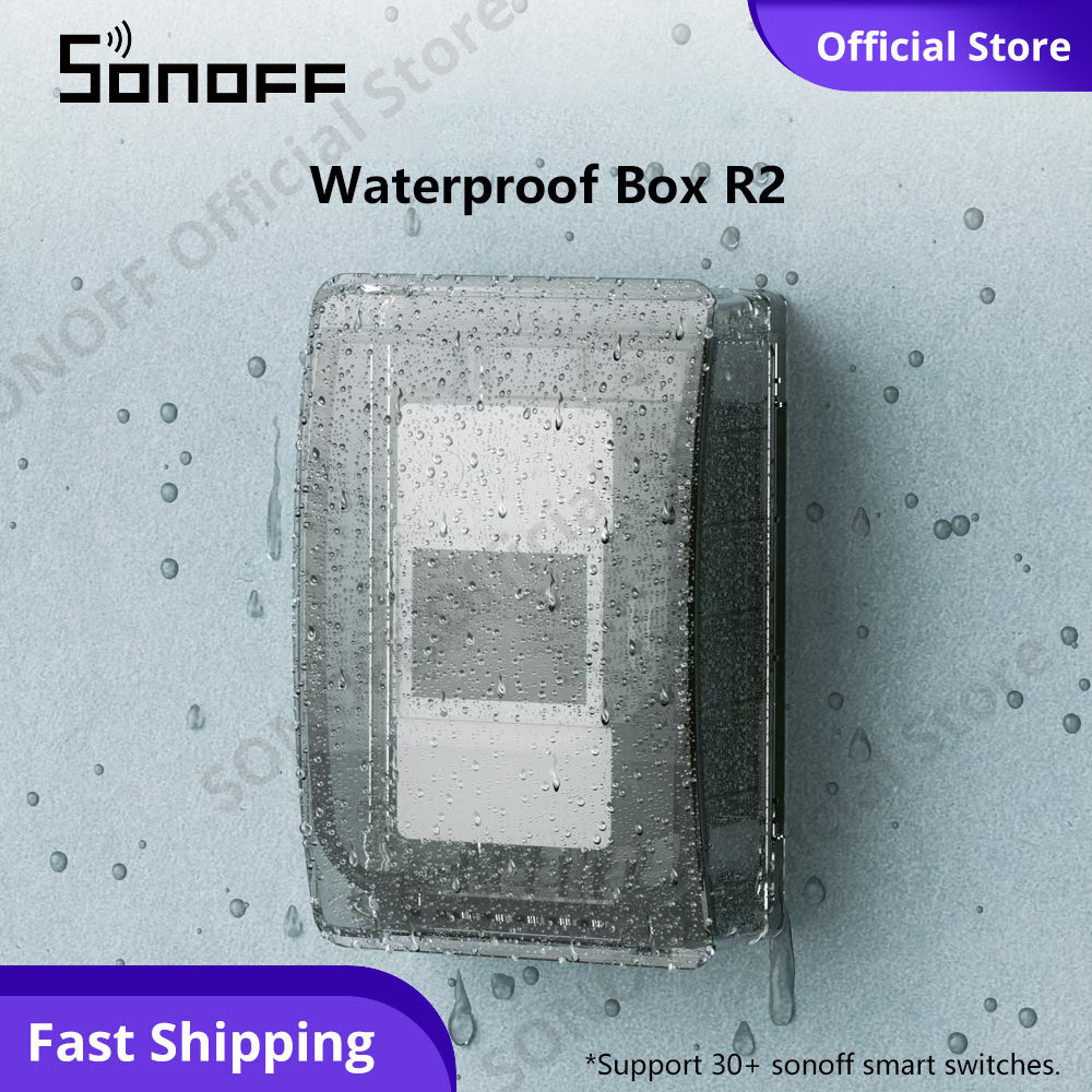 SONOFF Waterproof Box R2 Crushproof Dustproof Case Sonoff Switch Cover ...