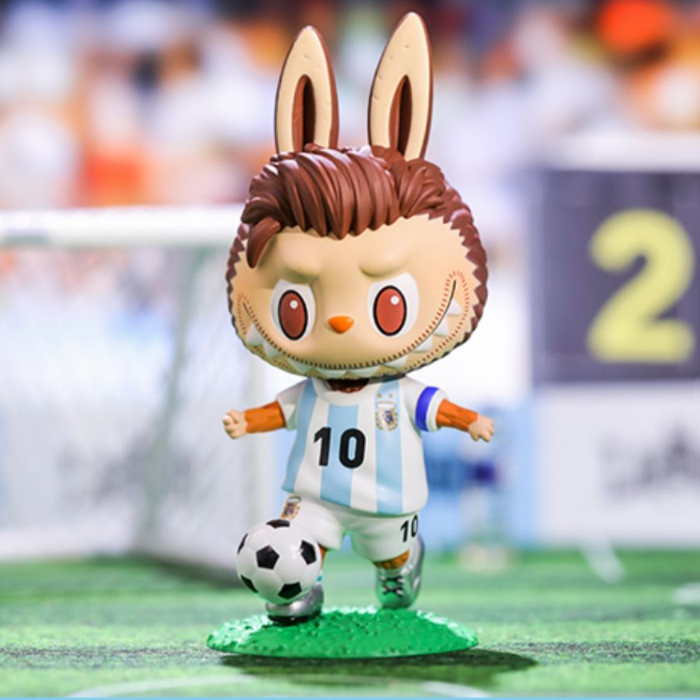 【Genuine】Labubu Messi figure Argentina National Team Clear Figure