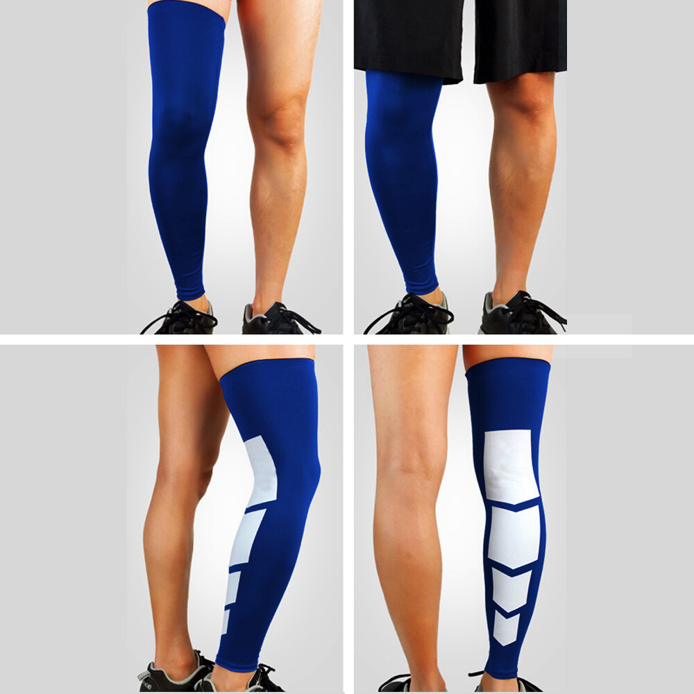 Rodillera deportiva de longitud completa para hombre y mujer, mangas de ...