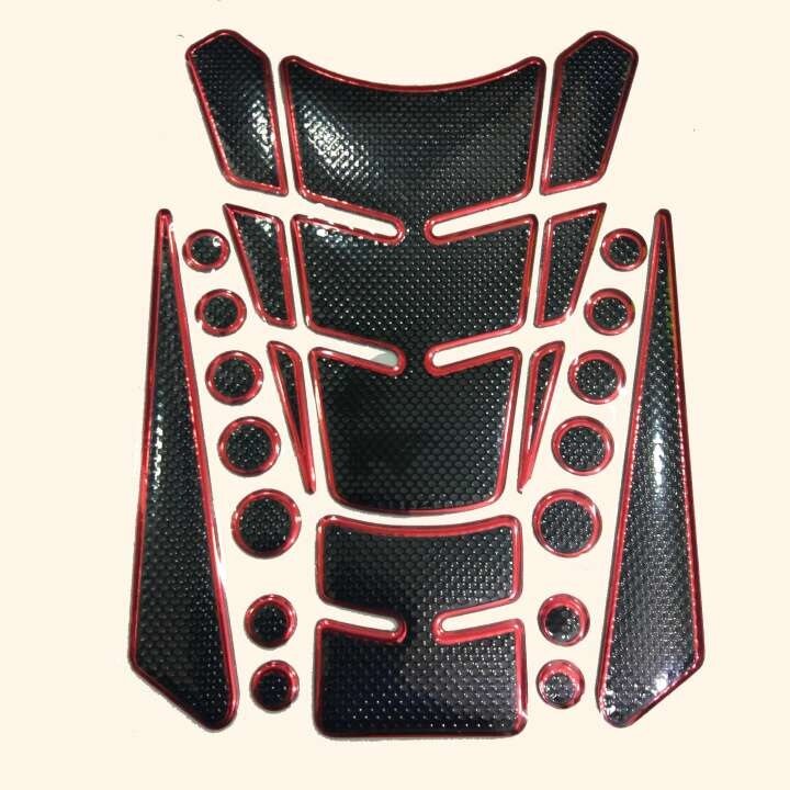 3D UNIVERSAL Carbon Fiber Tank Pad Protector Sticker For Motorcycle ...