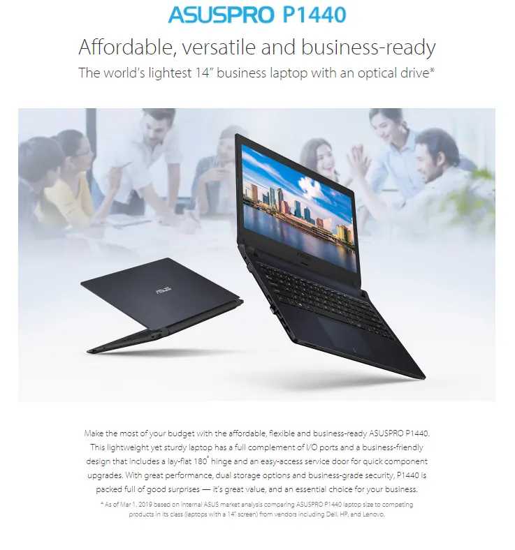 ph&co | PC Depot. ASUS PRO 14" INTEL CORE i5 LAPTOP STAR GREY P1440F ...