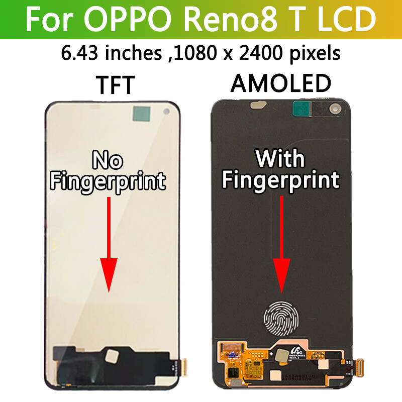 Display Oppo Reno 8t Display OLED Completo Per Oppo Reno 8T 4G CPH2481 ...