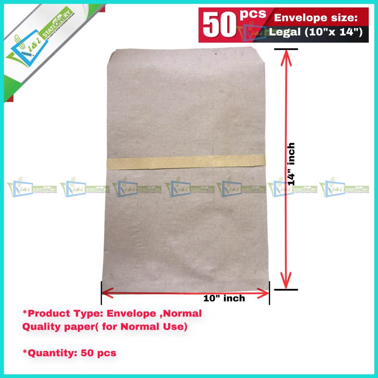 Envelope Normal Quality (For Normal Use) Size (10"x14") 50 pcs