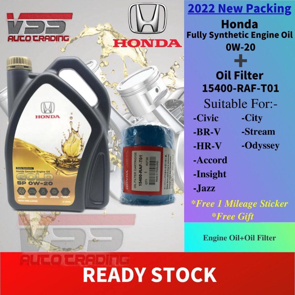 Honda Genuine Fully Synthetic Ultra Green SN 0W-20 Engine Oil + FOC Honda Oil Filter Price ...