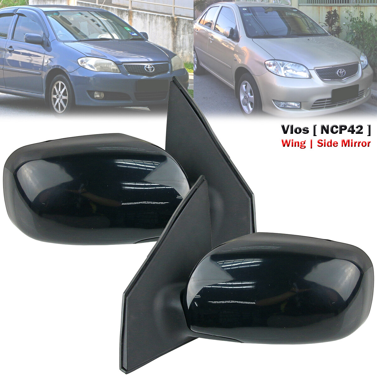 Buy Toyota Vios Side Mirror Auto online | Lazada.com.my