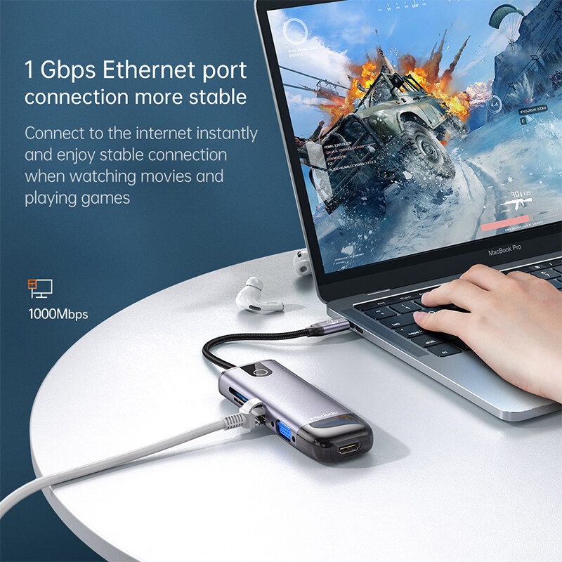 Mcdodo CH-7420 10 In 1 USB C Hub 100w With PD USB3.0 Hdmi SD TF Card ...