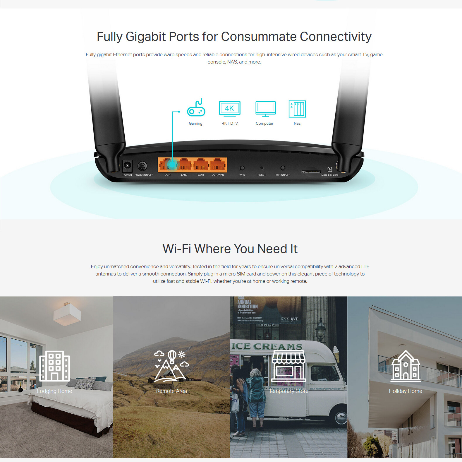 ph&co | PC Depot. TP-LINK AC1200 4G+ CAT6 GIGABIT 4G LTE ROUTER ARCHER ...