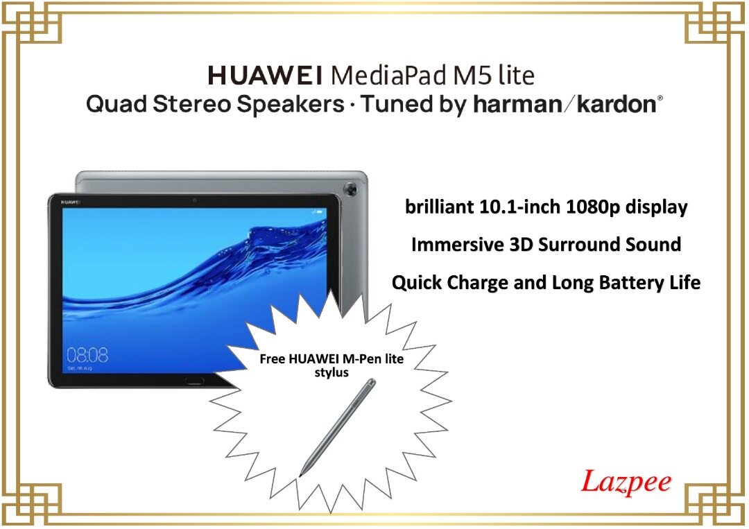 Huawei MediaPad M5 lite Price in Malaysia & Specs - RM1199 | TechNave