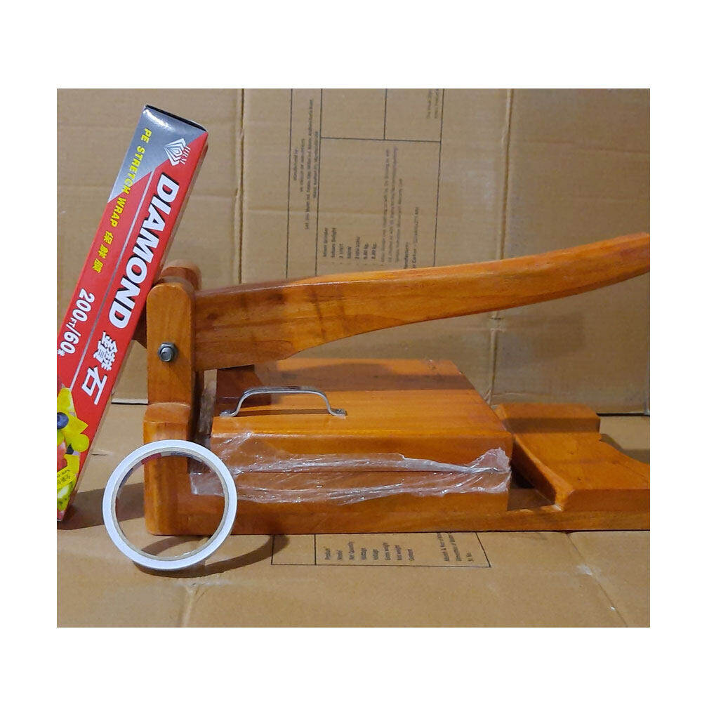 Wooden Ruti Maker with Ruti paper & both side gum tape- Brown