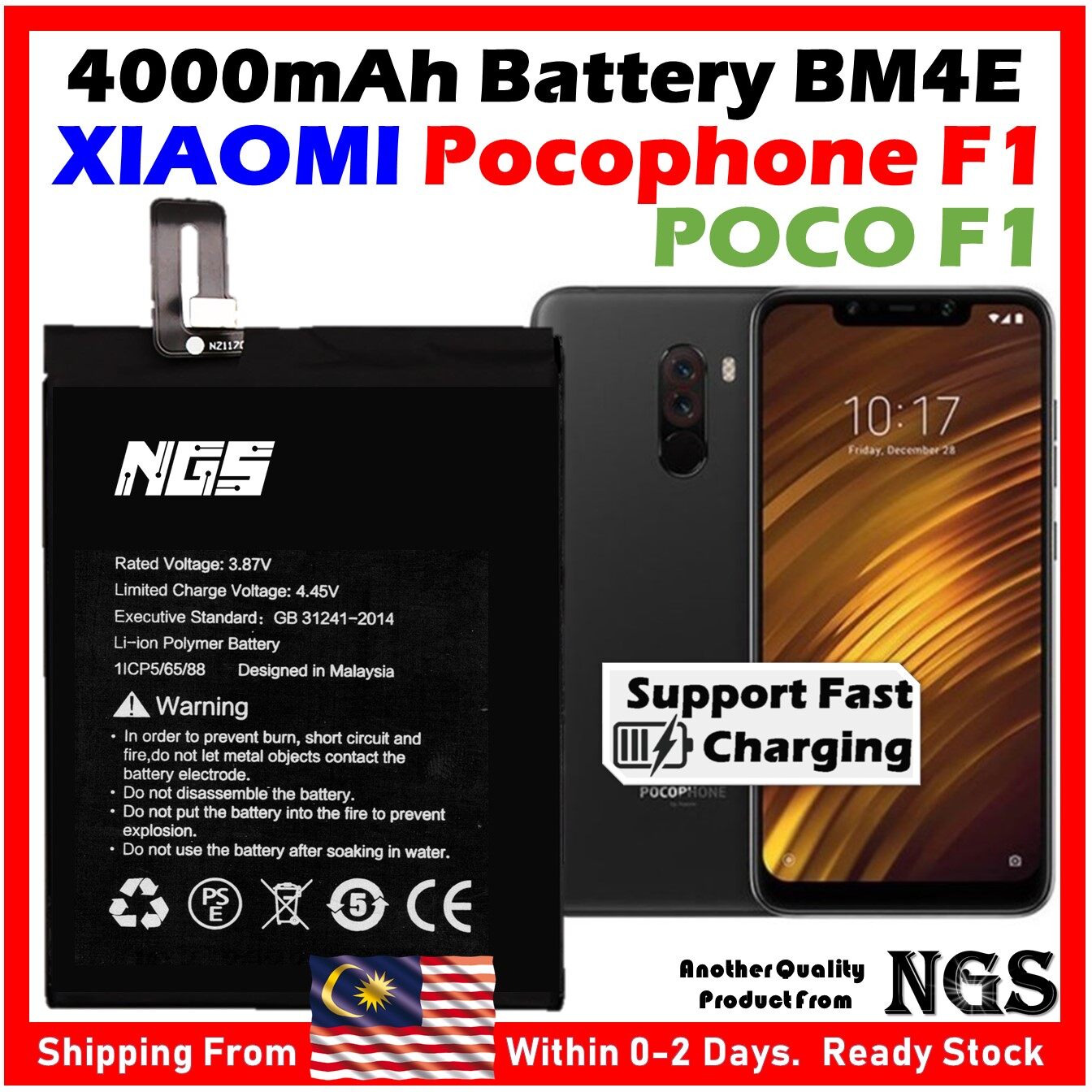 Shop Latest Poco F3 Battery online | Lazada.com.my