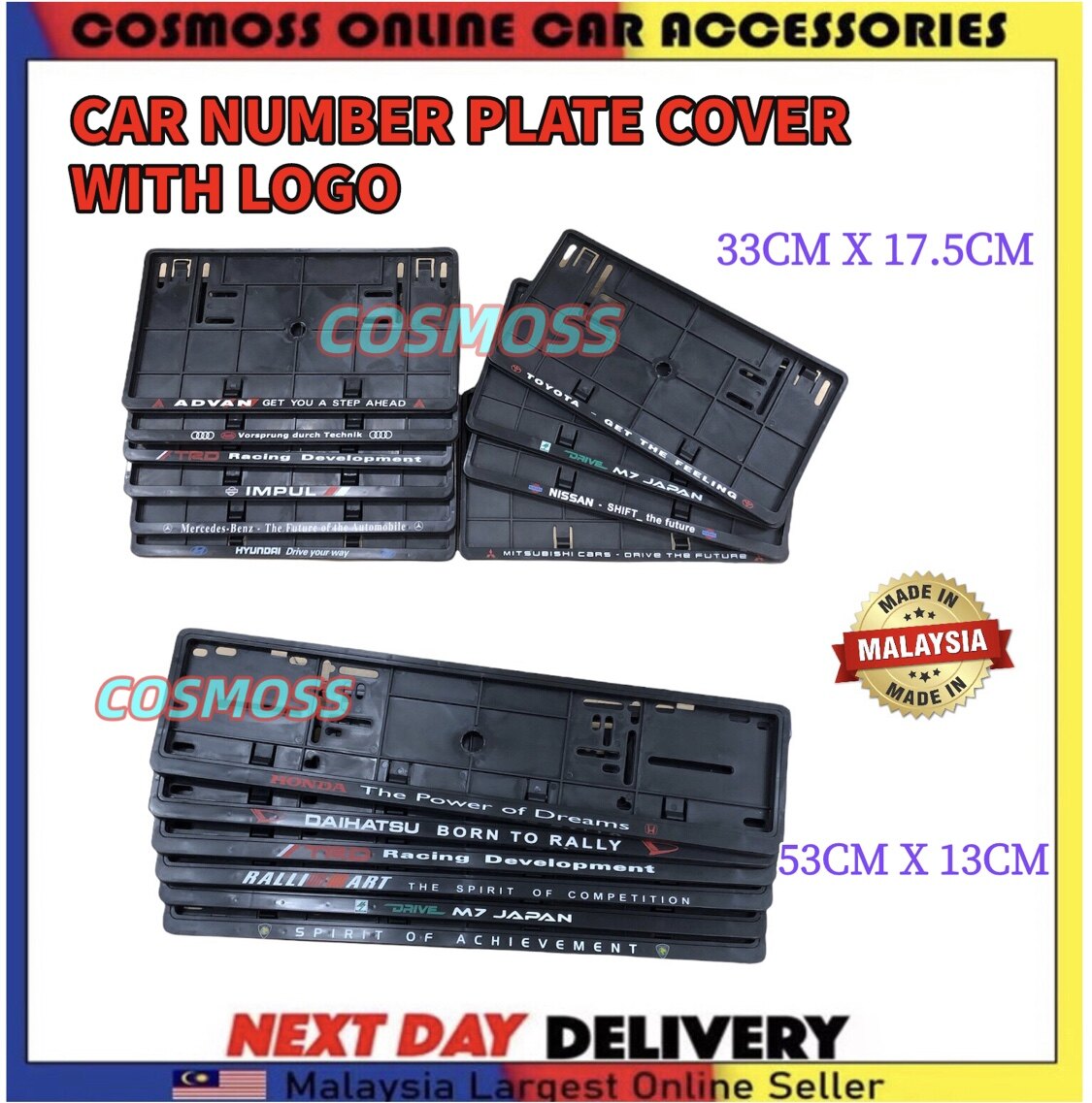 Buy Toyota Frame Plate online | Lazada.com.my