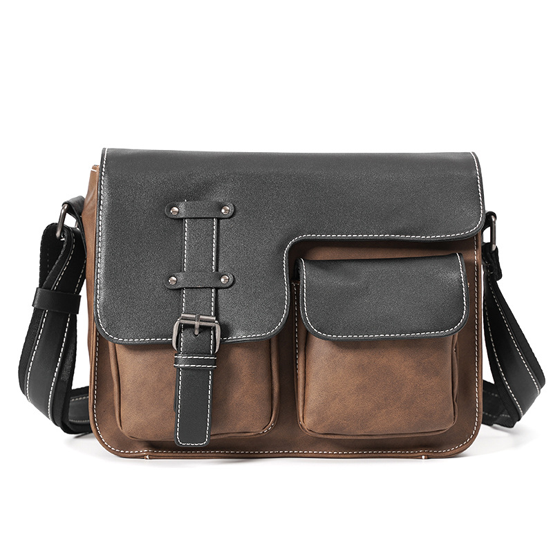 Ando Design New Business Messenger Bag for Men Matte PU Leather Casual ...