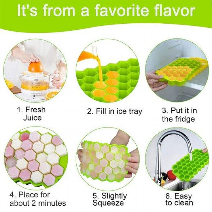 Silicone Ice Cube Tray 37 Cavity Ice-making Box