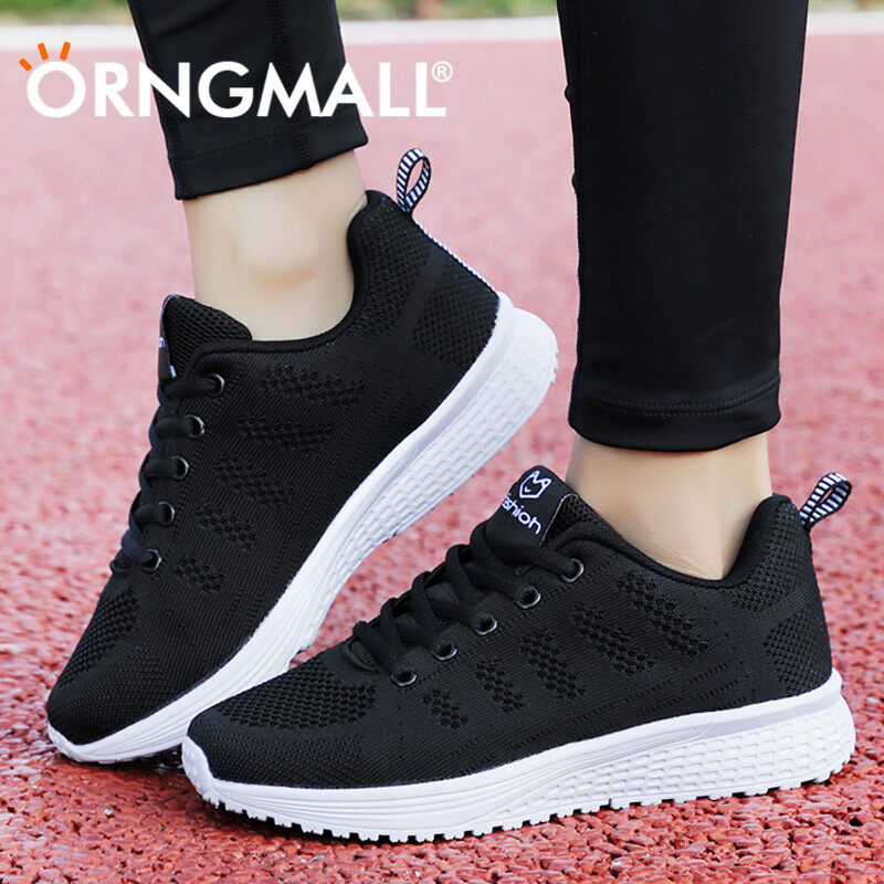 ORNGMALL Shoes for Women Couples Casual Sports Shoes Lace Mesh Round ...