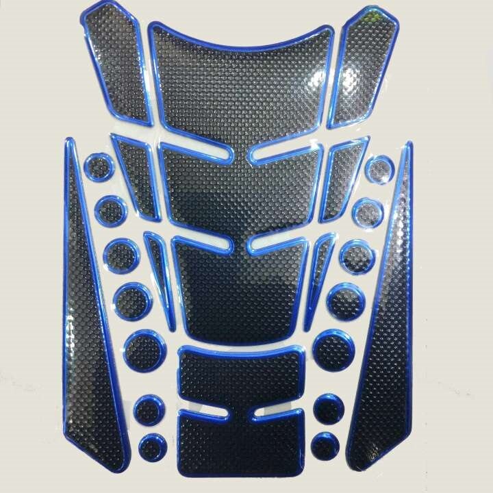 3D UNIVERSAL Carbon Fiber Tank Pad Protector Sticker For Motorcycle ...