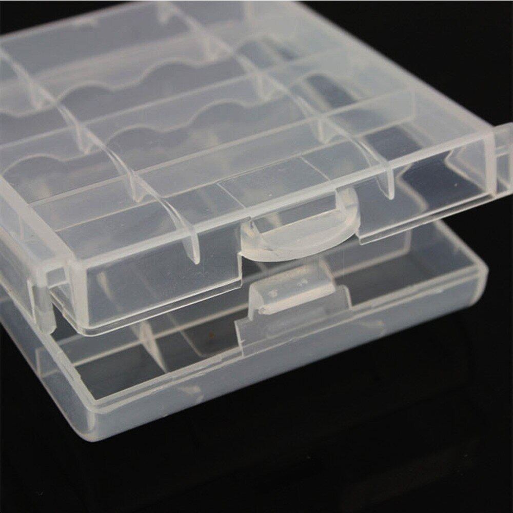 AA/AAA Battery Storage Box for Rechargeable and Alkaline Battery Hard ...