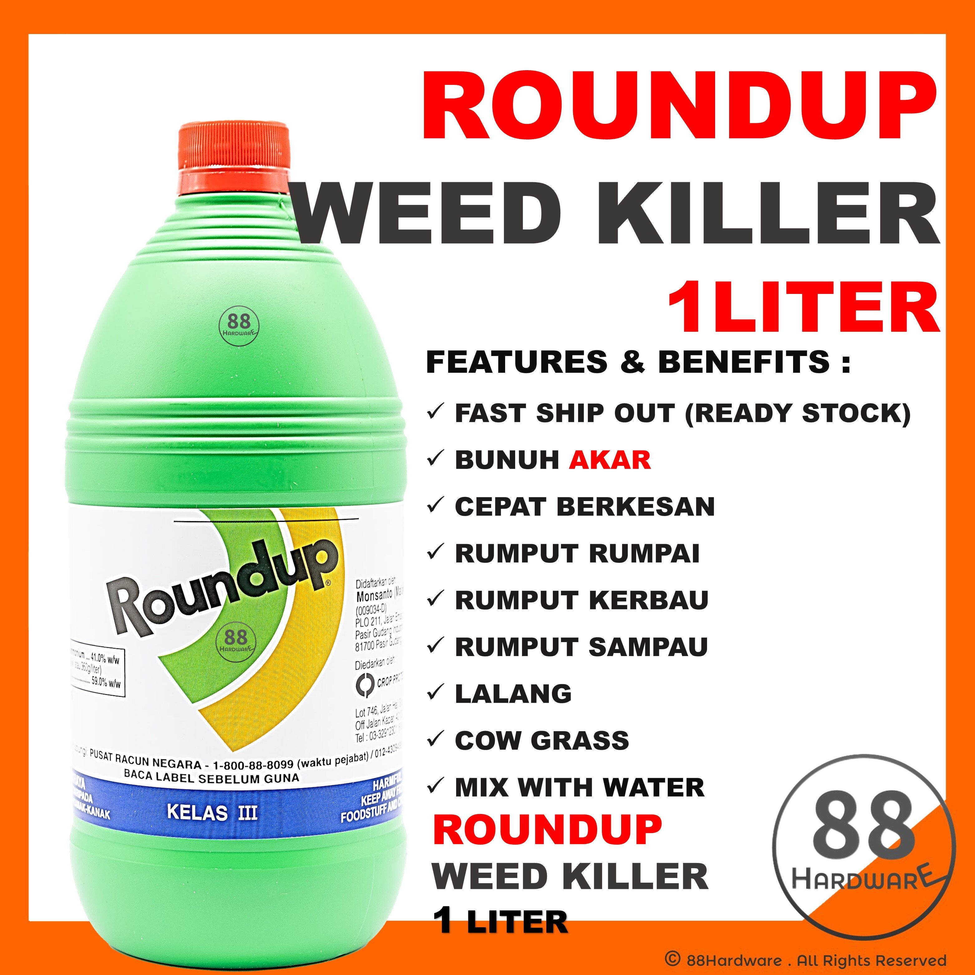 Shop Racun Rumput Paling Kuat Murah 4 Liter online | Lazada.com.my