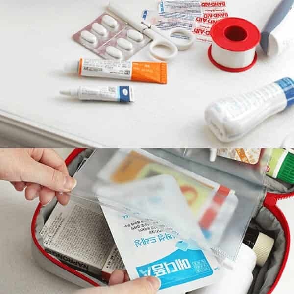 Portable Medical kit First Aid Anti-epidemic protective Bag travel