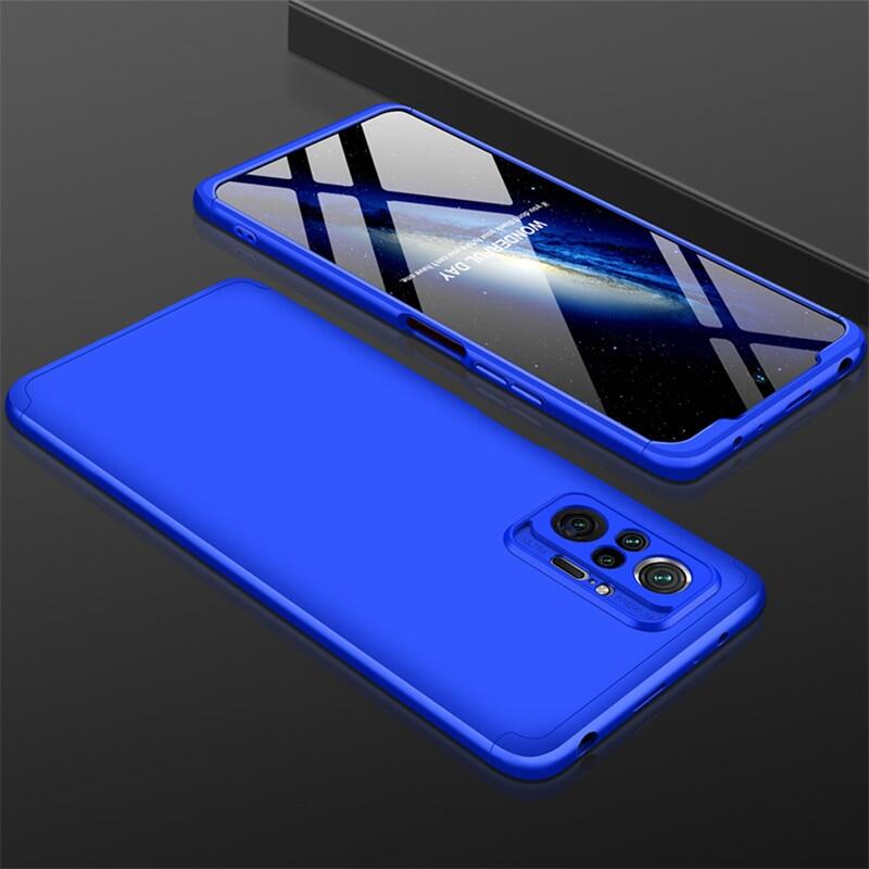 3 IN 1 Case For Xiaomi Redmi Note 10 Pro Case 360 Full Protection Case ...