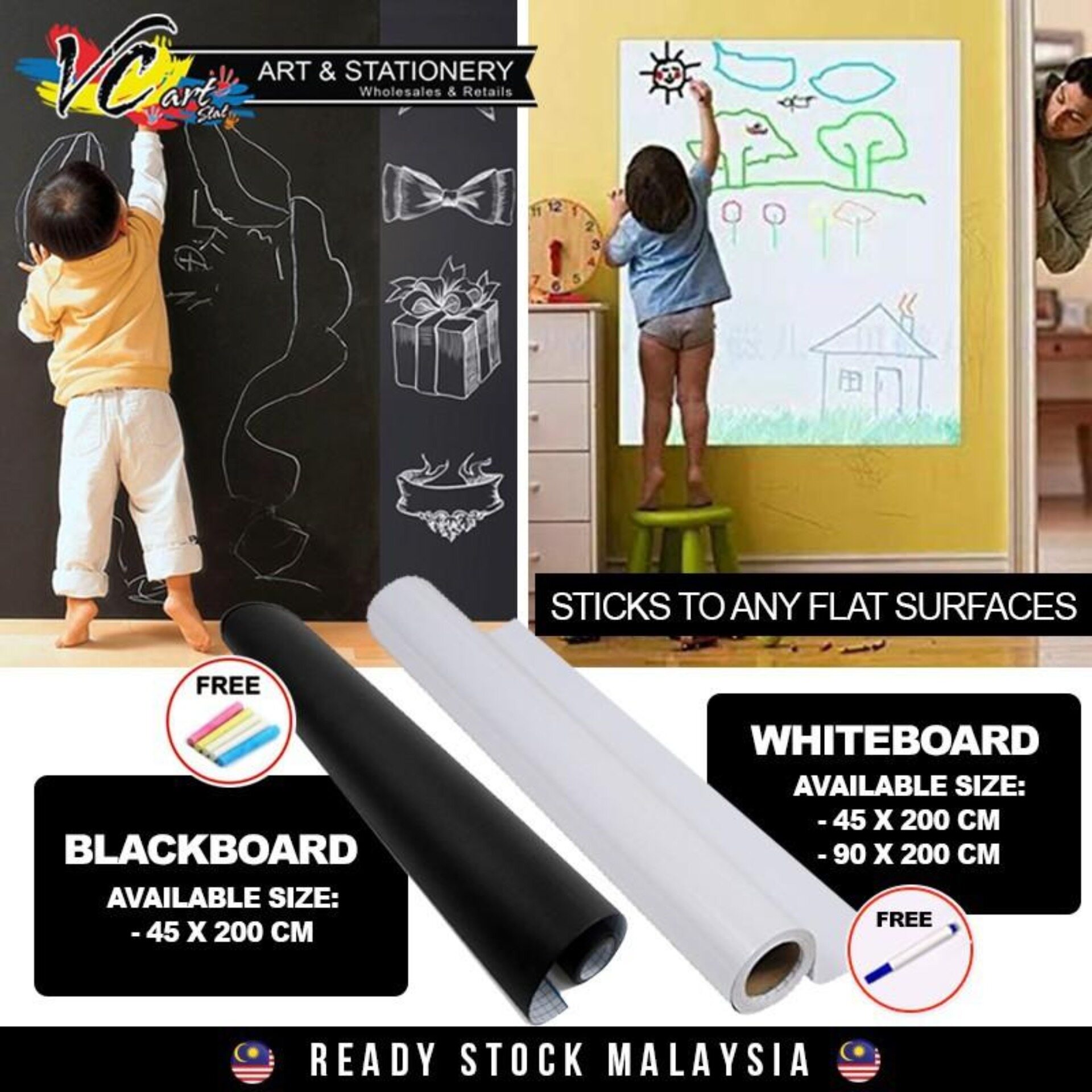 Shop Magnetic Wall Sticker Whiteboard online - Jul 2024 | Lazada.com.my