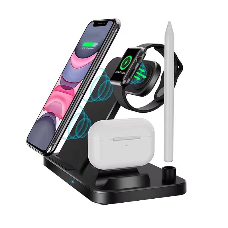 Four-in-one wireless charging device Four devices charge at the same ...