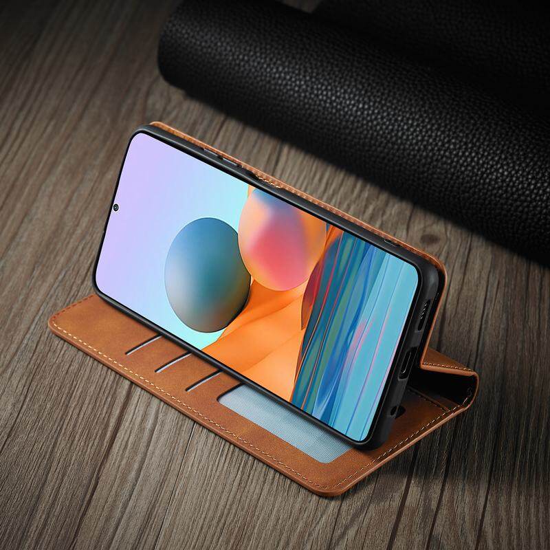 Leather Case For Xiaomi Redmi Note 11 10 9 Pro 9S 8 7 S Magnetic Flip ...