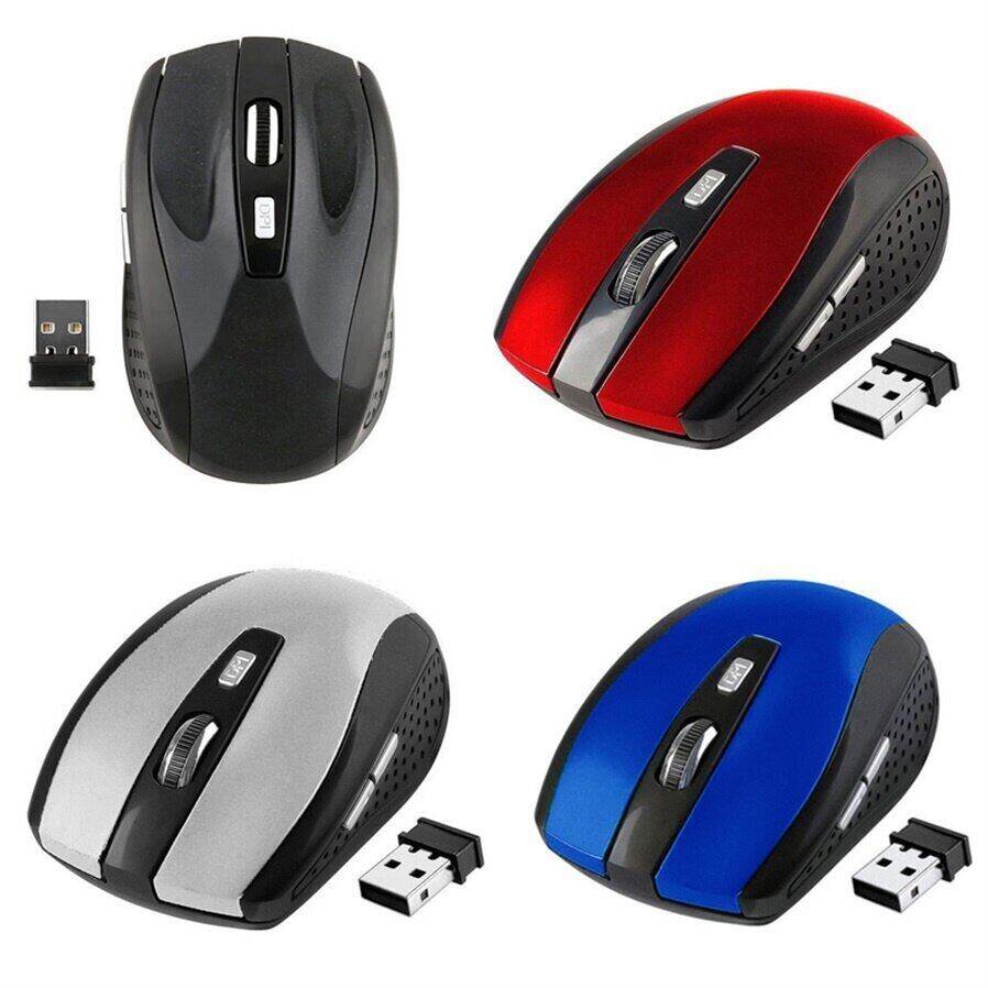 Centechia 2.4GHz Wireless Optical Mouse with USB 2.0 Receiver for PC ...