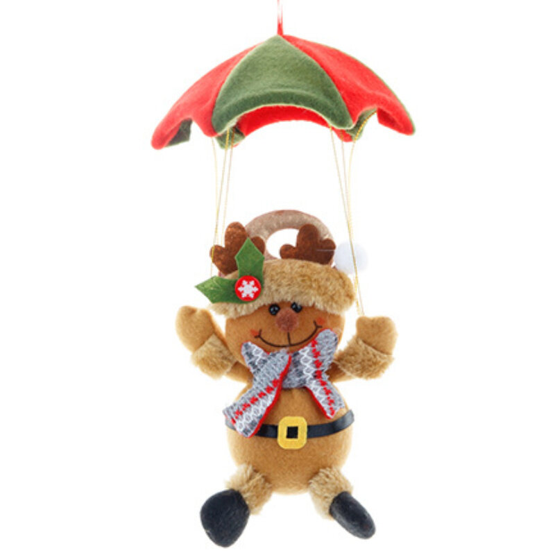 Xmas Santa Snowman Parachute Pendant Tree Hanging Ornaments-1 【2021最新作】