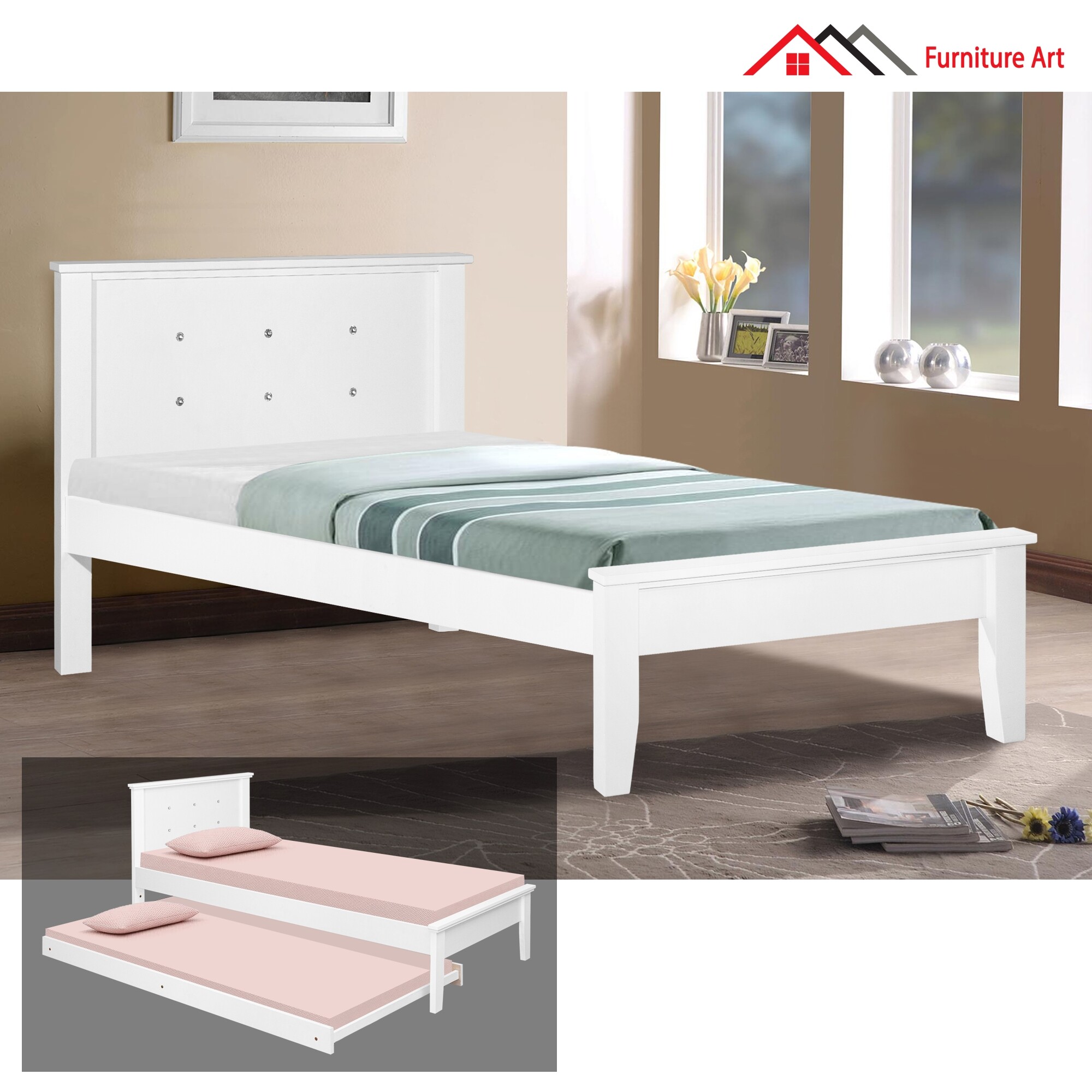 Buy Solid Wood Bed Frame Queen Online at Best Price In Malaysia ...