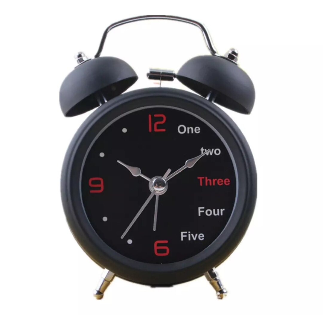 Metal Alarm Clock Twin Bell Alarm Clock With Stereoscopic Dial ...
