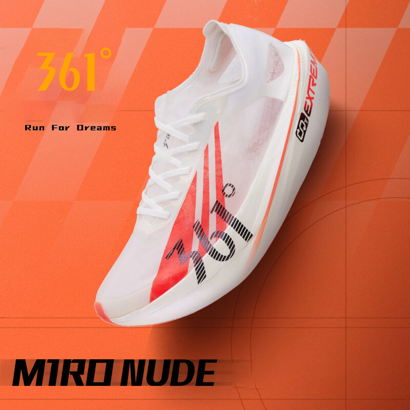 361 Degrees Miro Nude Miro99 Running Shoes Professional Marathon Carbon Plate Running Shoes ...