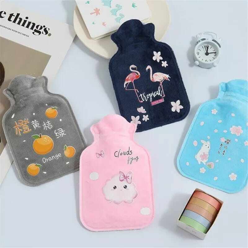 1Pc Cute Hot Water Bottle Warm Belly Treasure Cartoon Warmer Filled ...