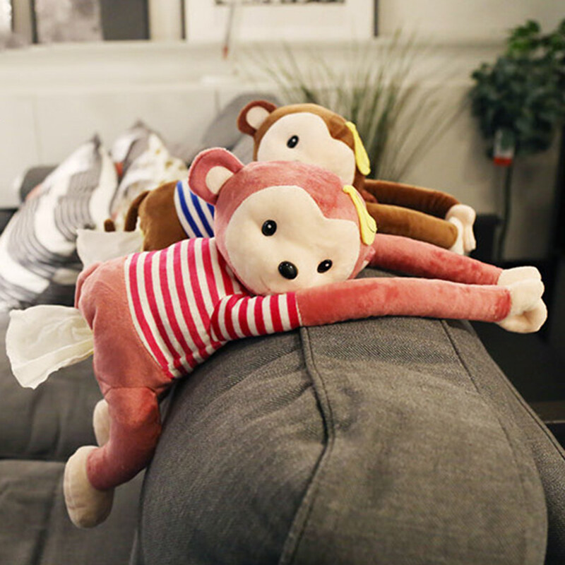 新発売の Monkey Tissue Box Creative Hanging Plush Storage Suitable For Car ...