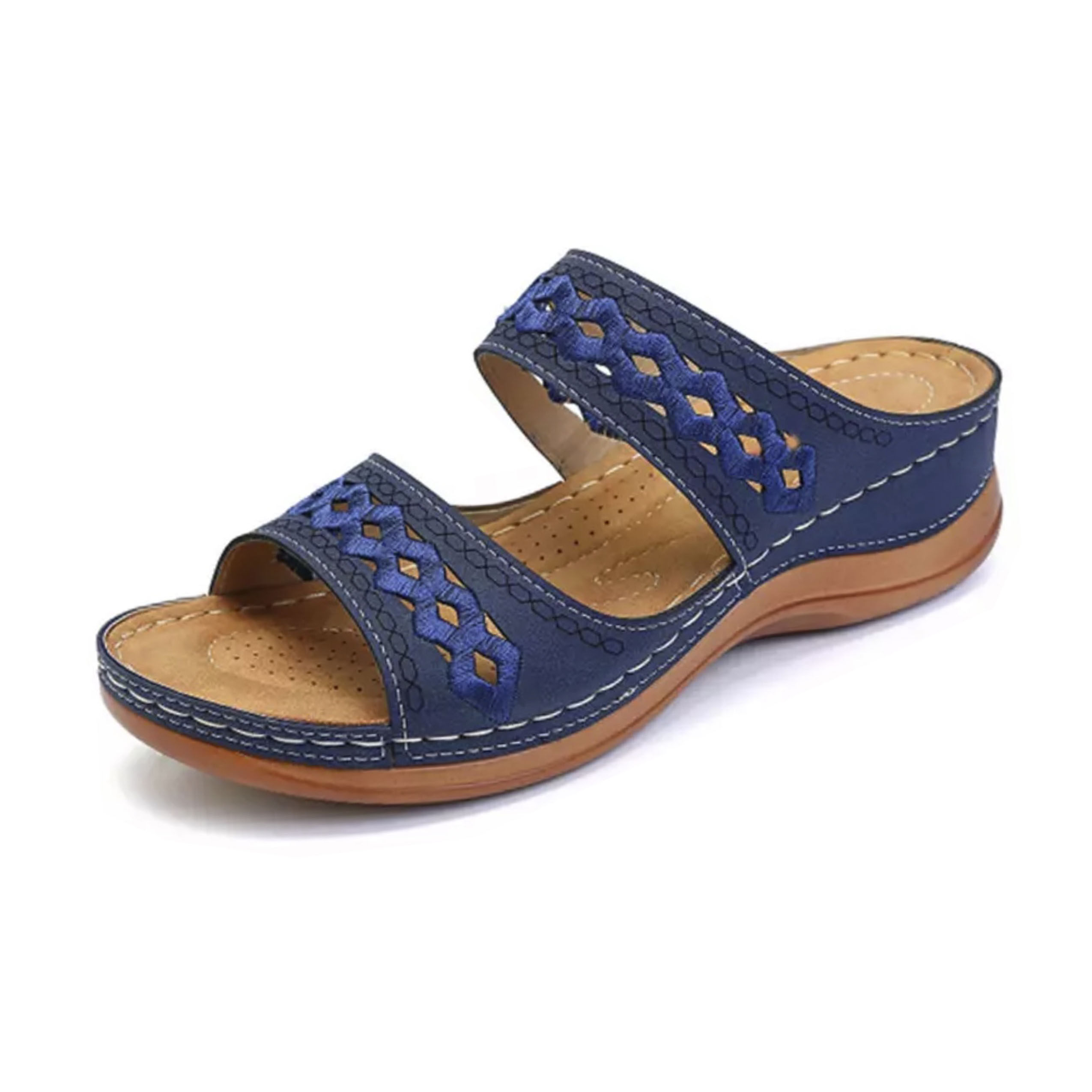 HEUS Nefeli Flat Wedge Sandals (Ready Stock)