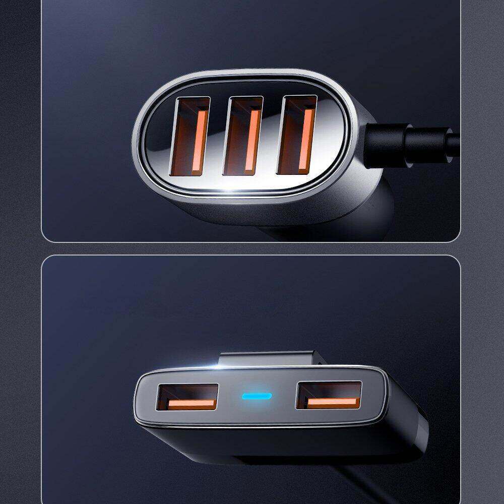 Joyroom JR-CL03 6.2A Multi 5 Ports USB Smart Car Charger