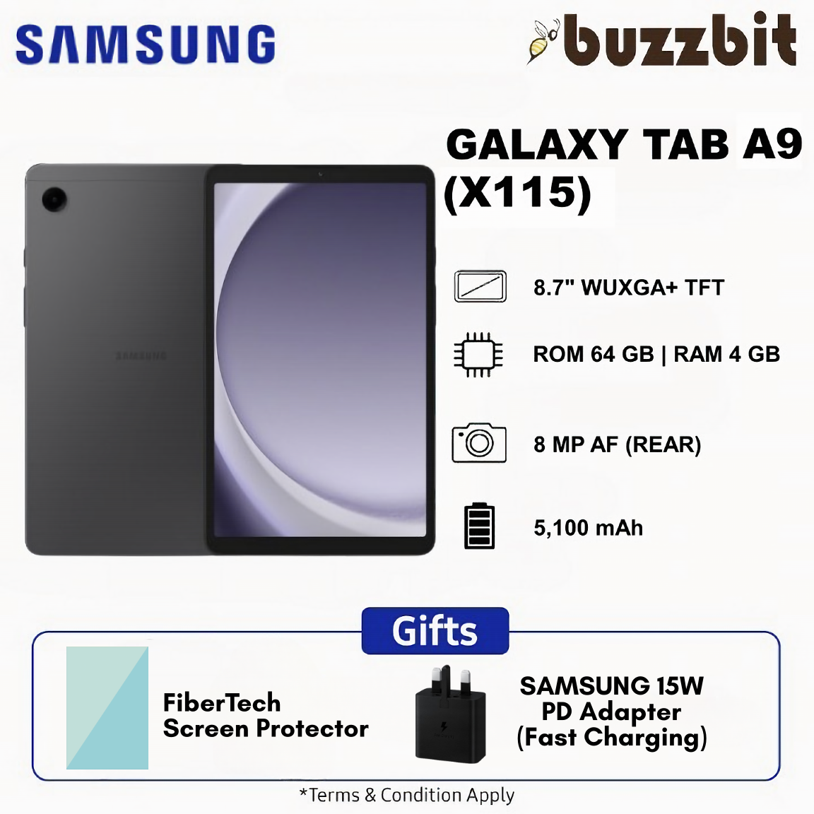 Samsung Galaxy Tab A9 Price in Malaysia & Specs - RM639 | TechNave