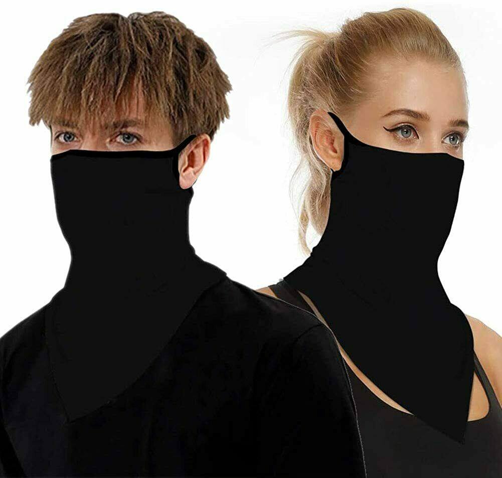 Face Bandana Ear Loops Neck Gaiter Headwear Outdoor Magic Scarf Breathable