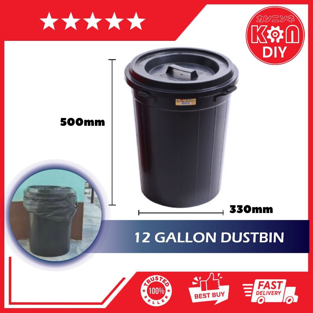 Buy Tong Sampah Hitam online | Lazada.com.my