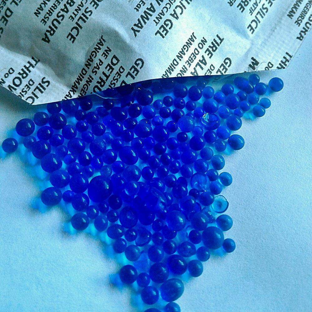 Original blue silica gel 200 gram(1 packet)- Absorb moisture from the ...