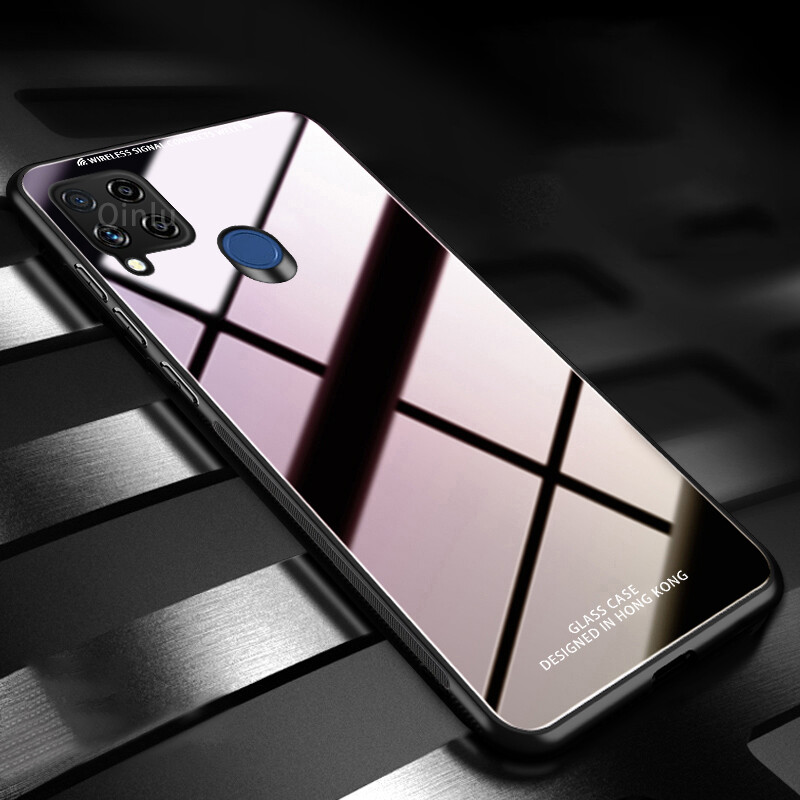 Realme C15 Hong Kong Design Tempered Glass Cover Case