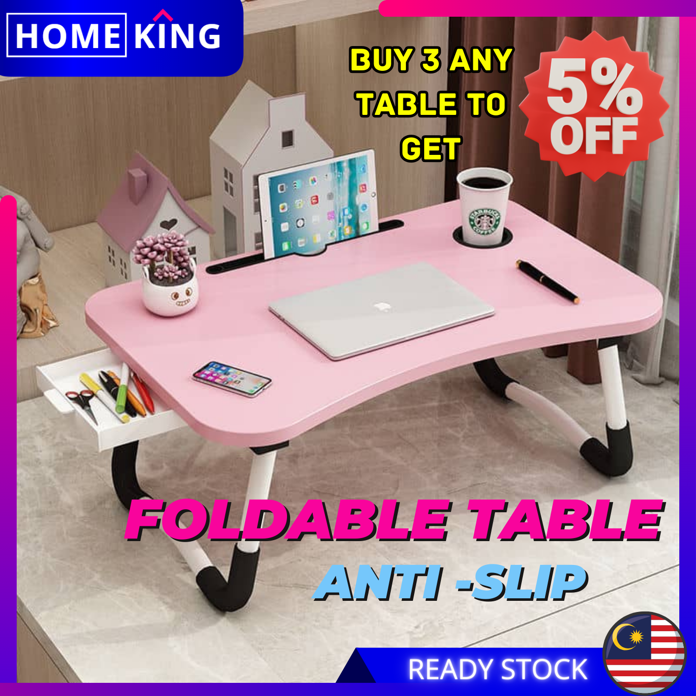 Buy Floor Laptop Table online | Lazada.com.my