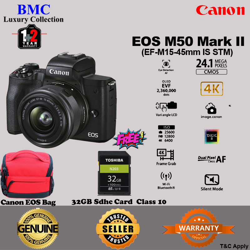 Canon EOS M50 Mark II Price in Malaysia & Specs - RM3000 | TechNave
