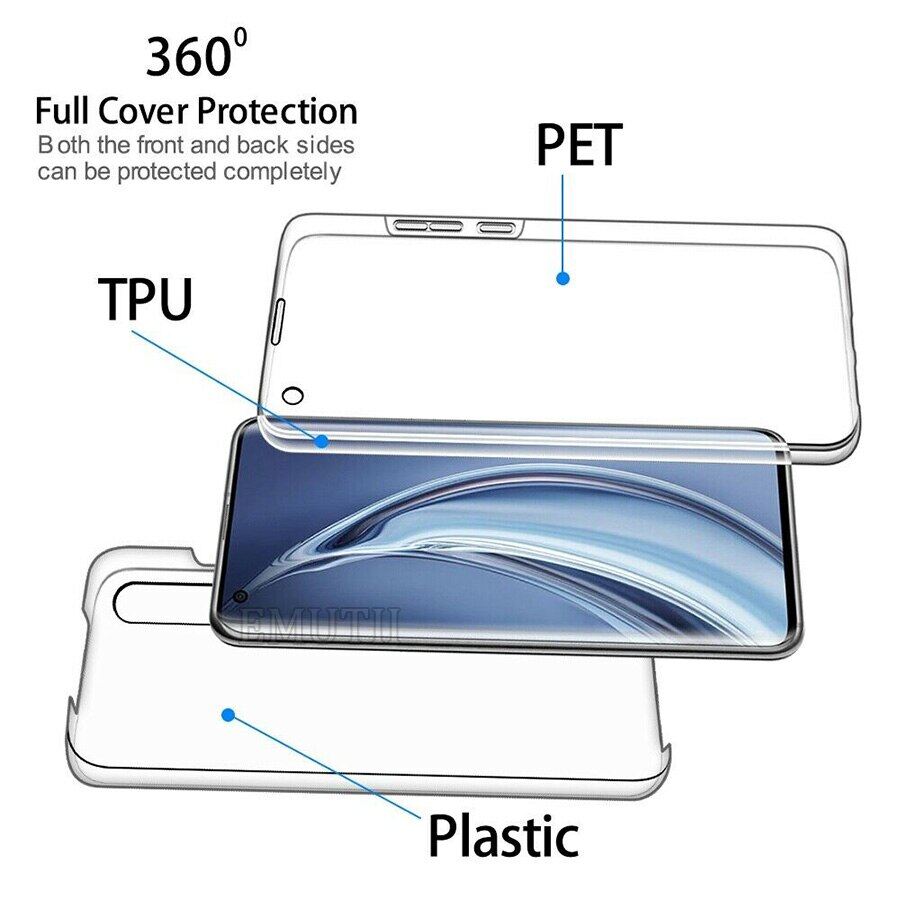 360 Full Cover For Xiaomi Redmi Note 9 Pro 8 7 9s 8T Case TPU Pet ...